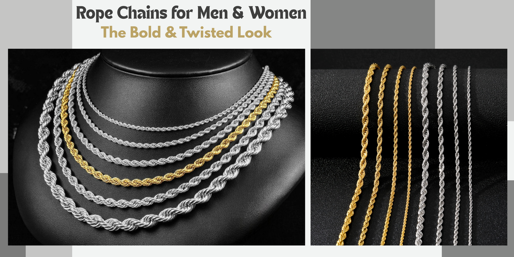 Rope Chains for Men & Women: The Bold, Twisted Look – customdiamjewel