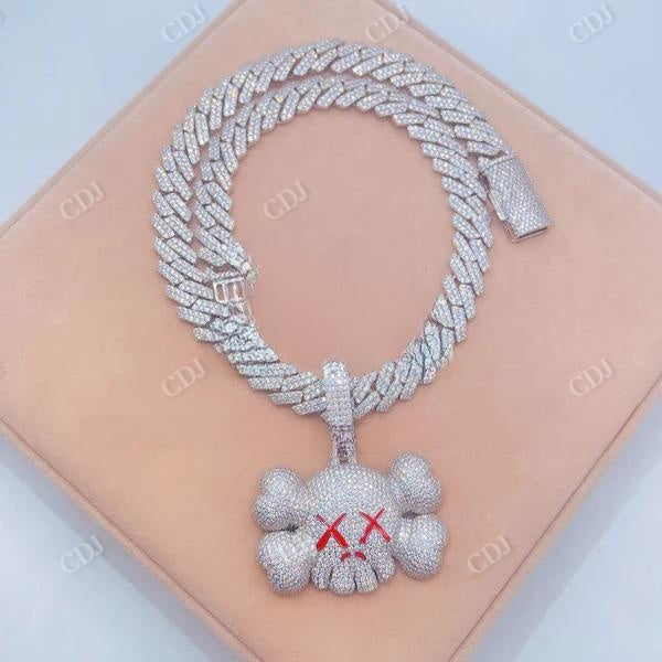 Iced Out Diamond Kaws Pendant For Men – customdiamjewel