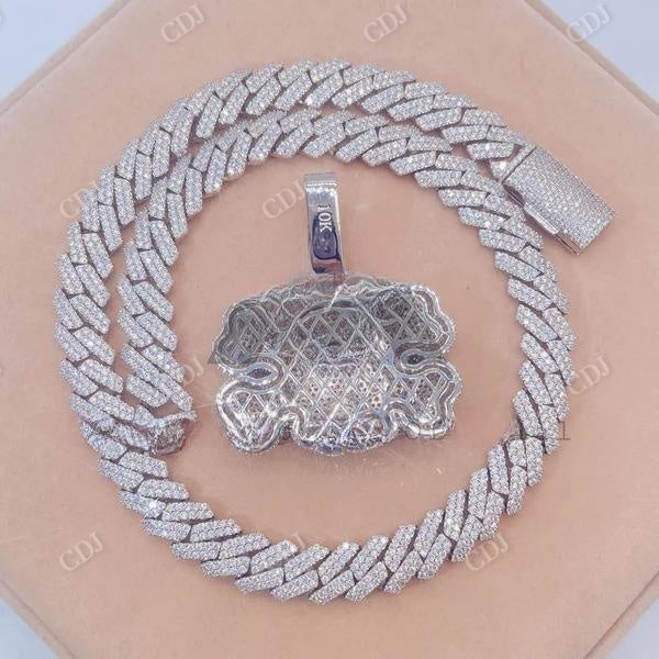 Iced Out Diamond Kaws Pendant For Men – customdiamjewel