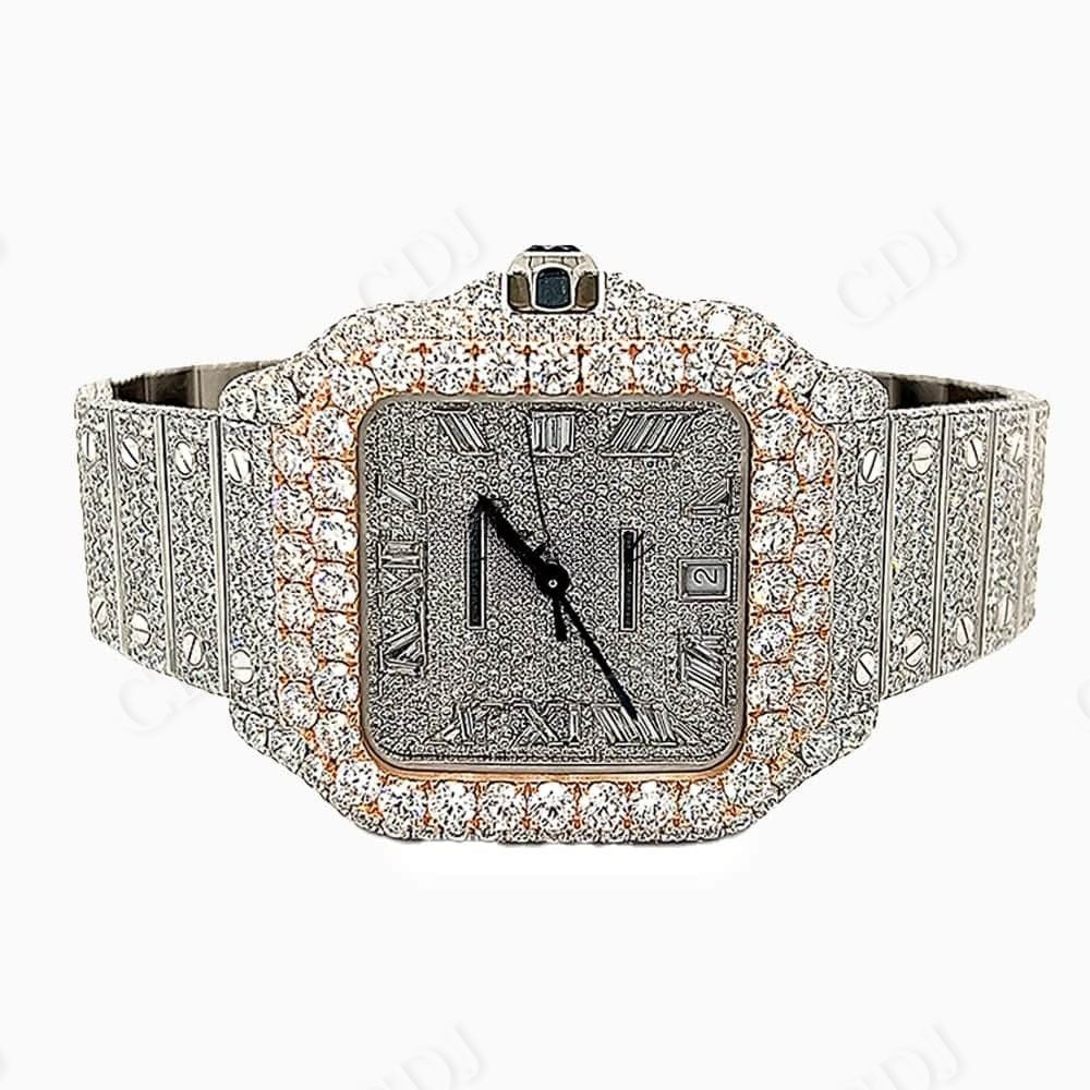 Cartier Fully Iced Out Hip Hop Watch For Men – customdiamjewel