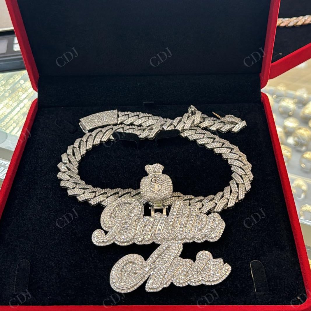 Fully Iced Out Monet Bag VVS Moissanite Diamond Custom Pendant ...