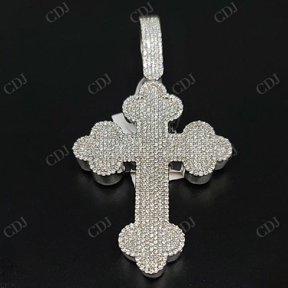 Custom Iced Out Hip Hop Cross Pendant – Sparkle & Style – customdiamjewel