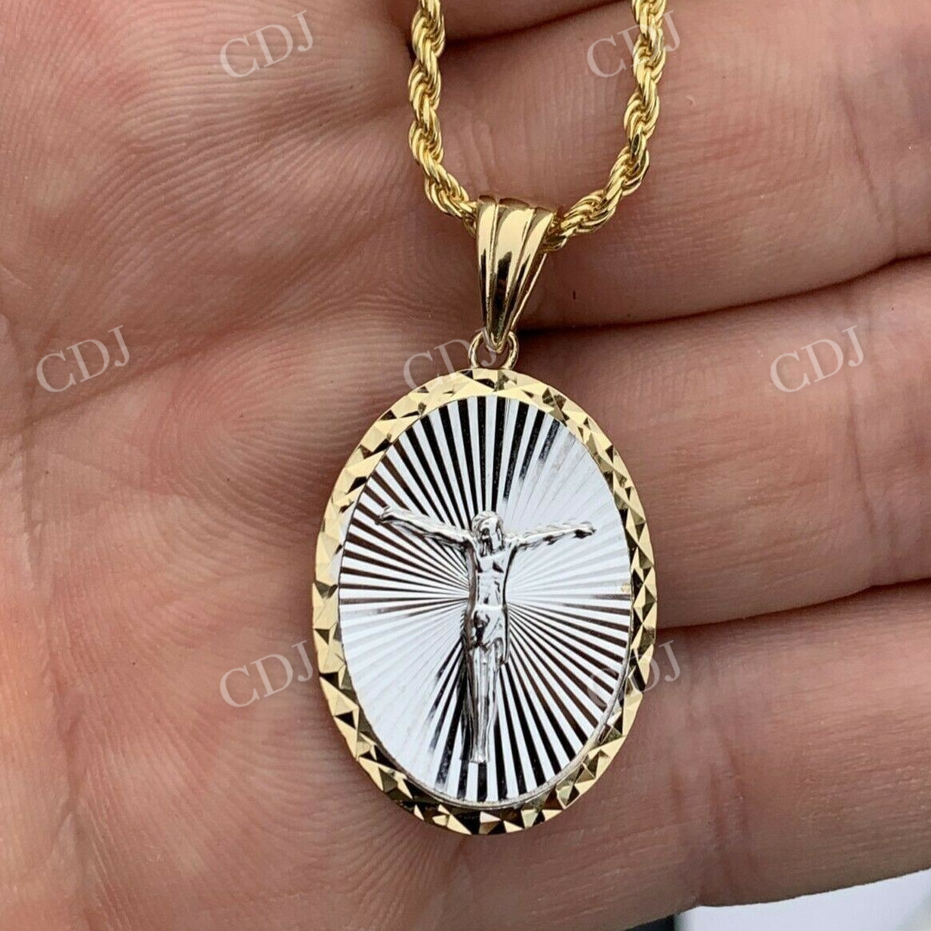 14K Gold Jesus Medallion Pendant - Shop Our Best Sellers – customdiamjewel