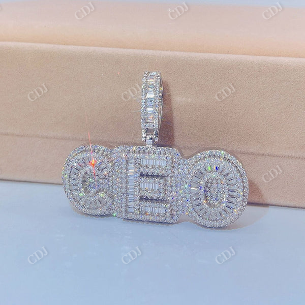 Hip Hop Baguette Diamond CEO Pendant - Shop Now – customdiamjewel