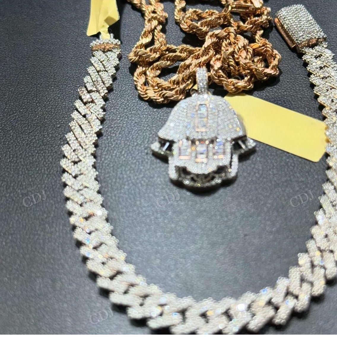 18K Gold Diamond Cuban Link Chain - Iced Out Style | Shop Now ...