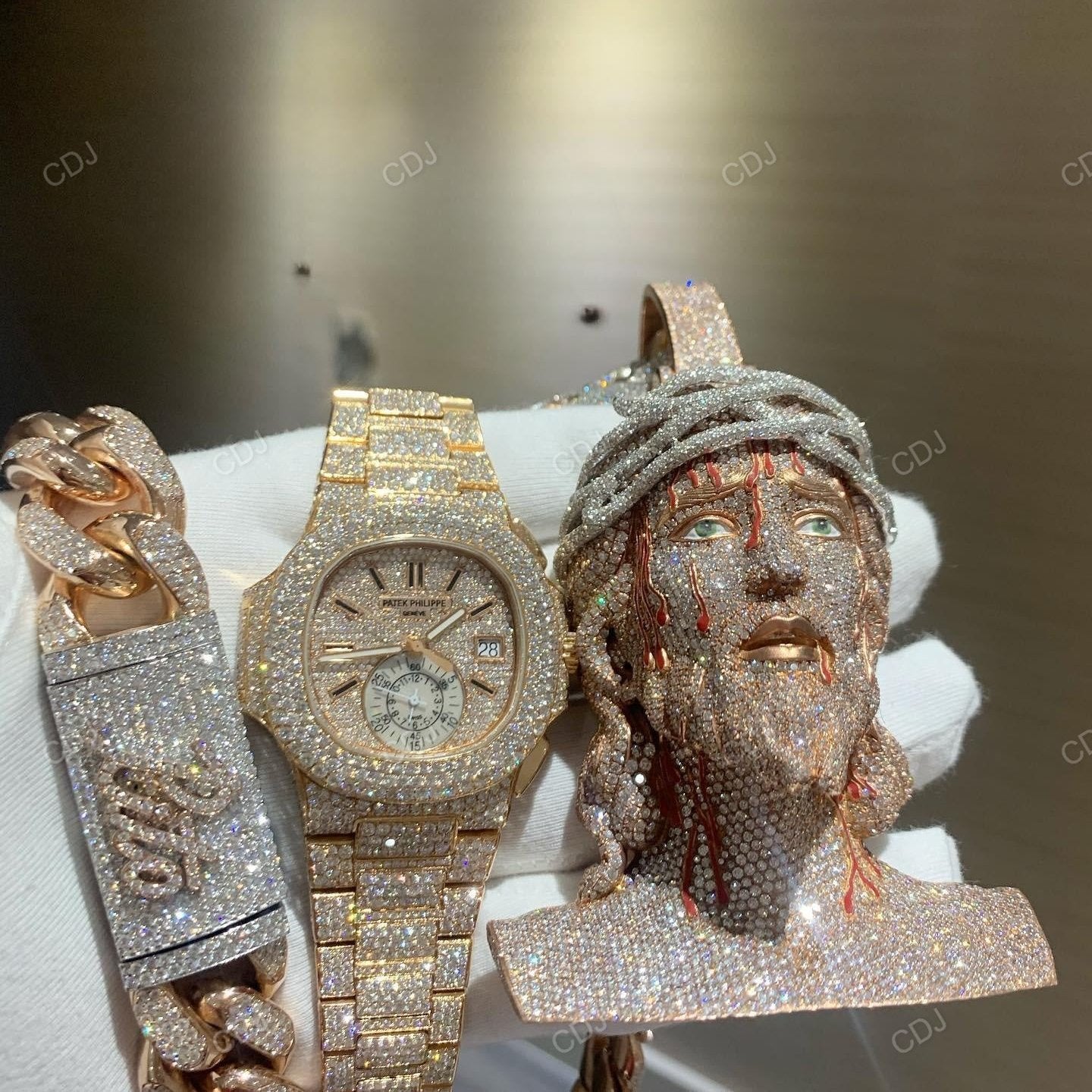 Customized Hip Hop Real Diamond Jewelry In 18K Solid Gold – customdiamjewel