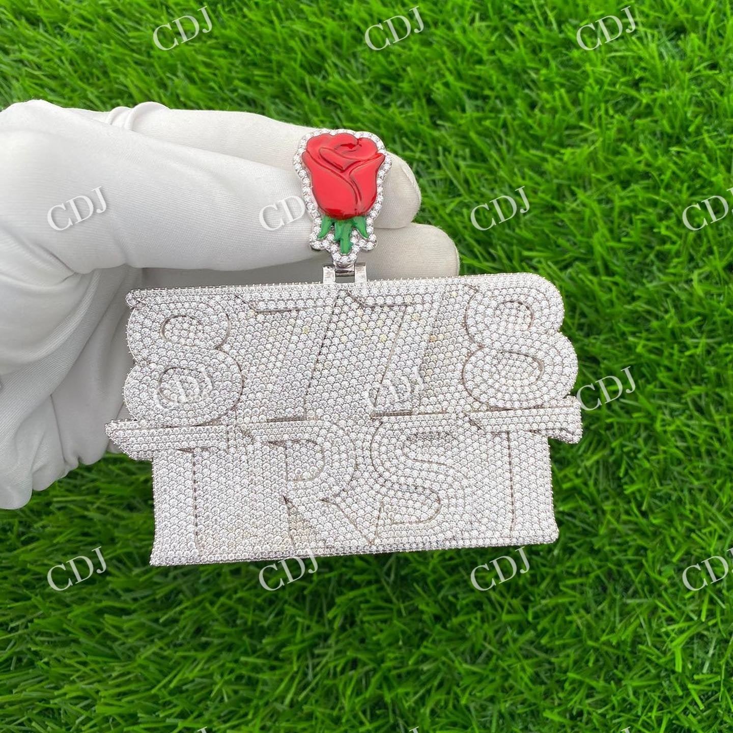 Fully Iced out Custom Hip Hop Pendant – customdiamjewel