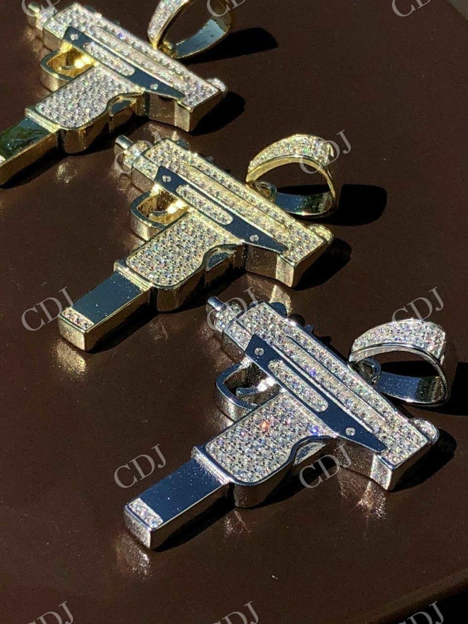 Uzi Gun Diamond Pendant - Exclusive Diamond Jewelry Collection ...