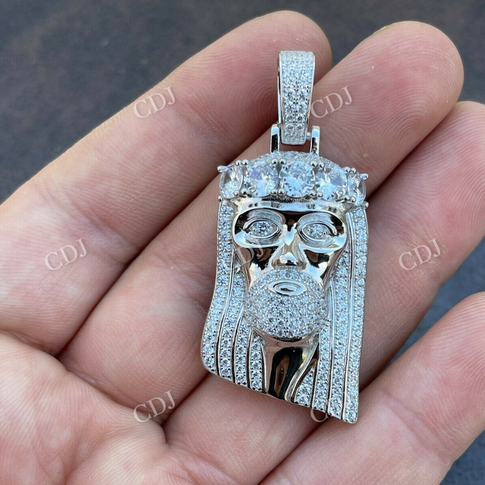Jesus Piece Iced Out Diamond Pendant – customdiamjewel