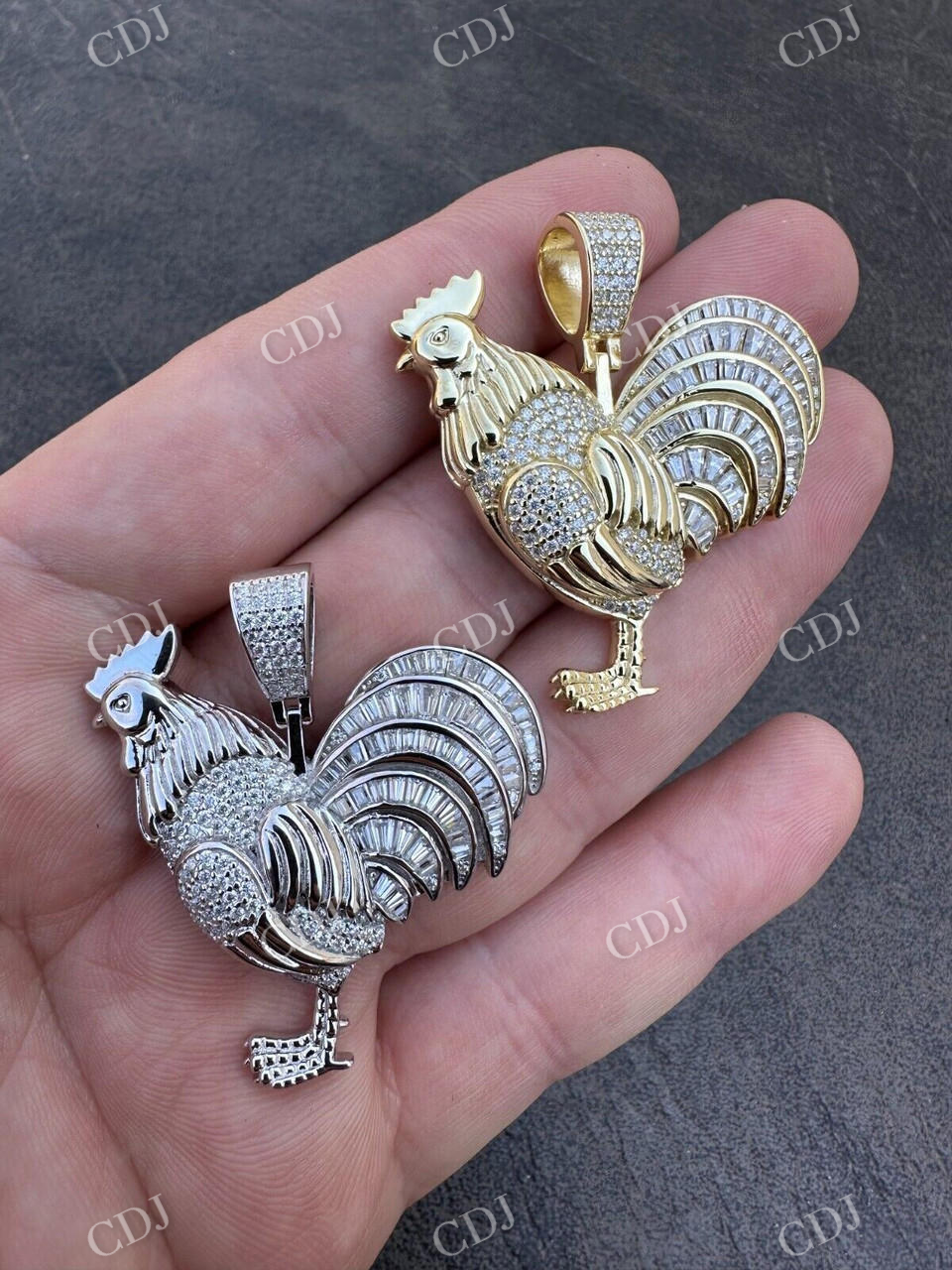 Rooster Gallo Solid Gold Hip Hop Pendant - Trendy Hip Hop Jewelry ...