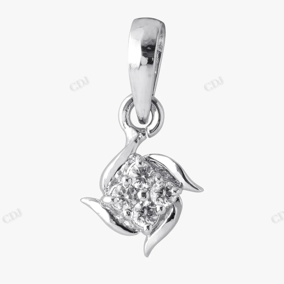Sterling Silver Swastik Sign Moissanite Pendant - Unique Jewelry ...