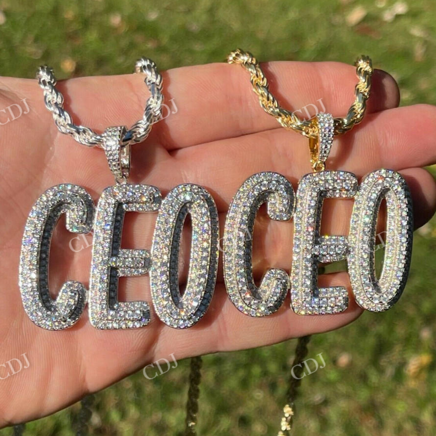 CEO Iced Out Diamond Hip Hop Pendant – customdiamjewel