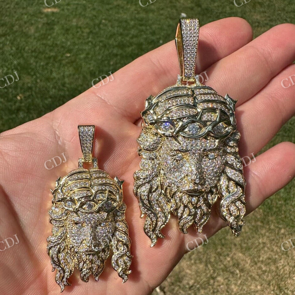 14K Gold Jesus Piece Diamond Pendant - Hip Hop Jewelry | Shop The ...