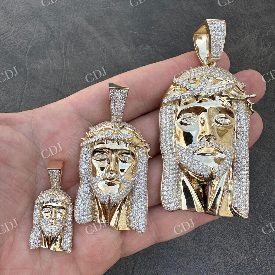 14K Gold Diamond Jesus Piece Pendant - Shop The Collection ...
