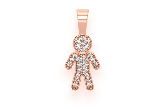 0.10 Mini Boy Diamond Pendant - Shop Our Best Sellers – customdiamjewel