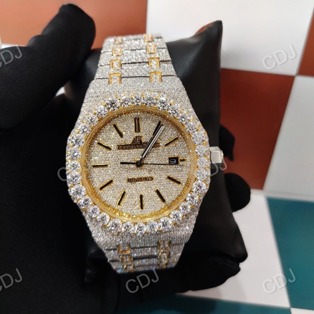 Audemars Piguet Iced Out Two Tone Watch – Bold Luxury – customdiamjewel